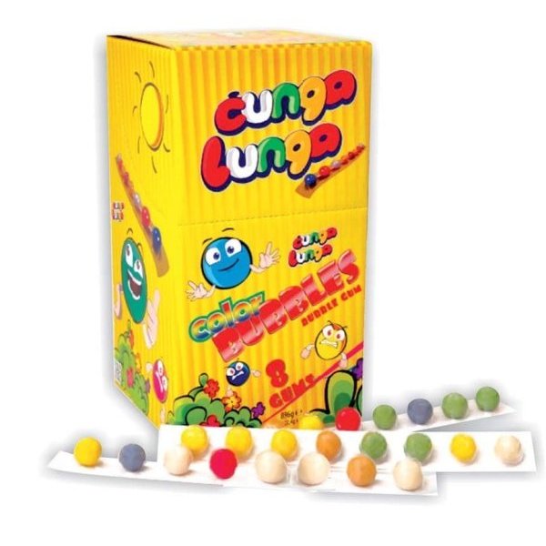 Čunga Lunga žuvačky Color Bubbles blister 22,4 g | Bugy.sk