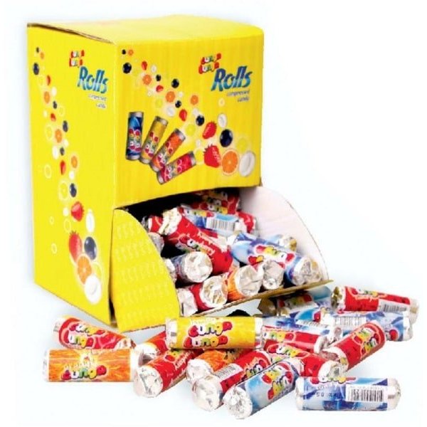 Čunga Lunga cukríky Rolls - ovocné 8,5 g | Bugy.sk